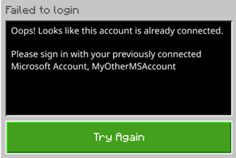Account microsoft gia collegato Minecraft PS4 Microsoft Community