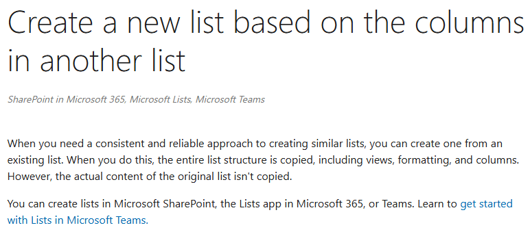 How To Duplicate An Existing Sharepoint List Microsoft Community