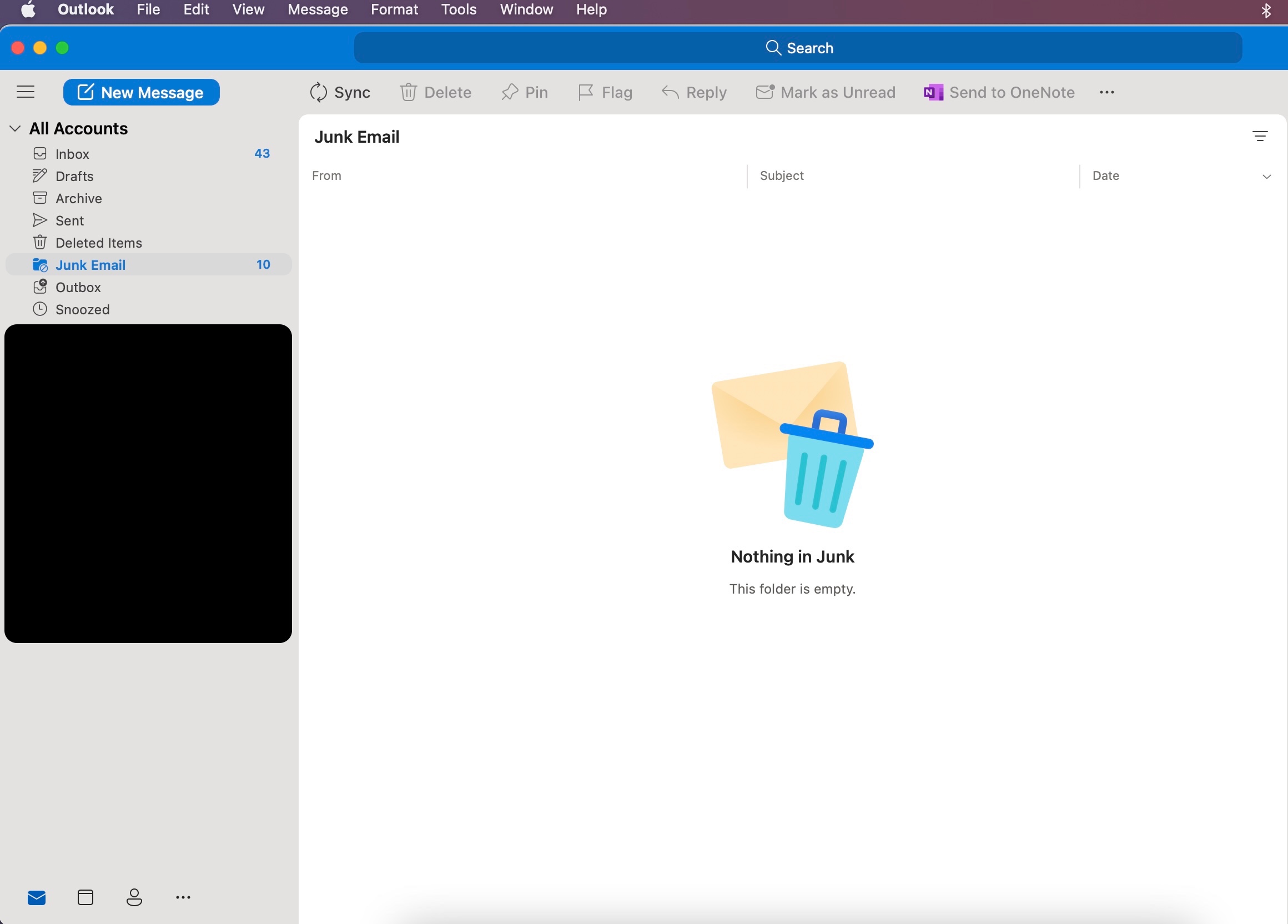Junk mail not showing up in junk folder in Outlook for Mac app ... Junk mail not showing up in junk folder in Outlook for Mac app ...