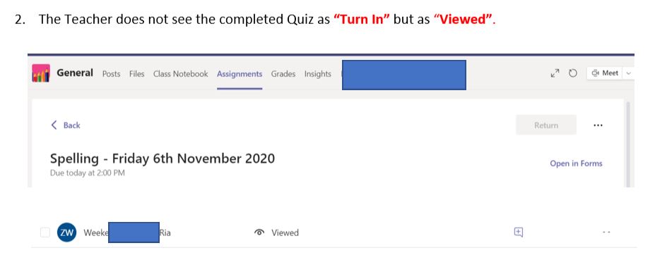 Assignment Error - Submitting Quiz in Teams but Teacher is unable to ... Assignment Error - Submitting Quiz in Teams but Teacher is unable to ...