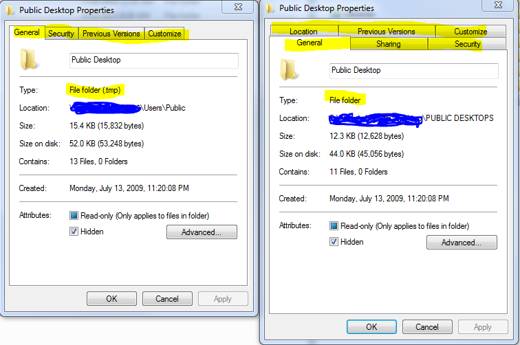 Public Desktop Folder Has A Tmp Extension Microsoft Community