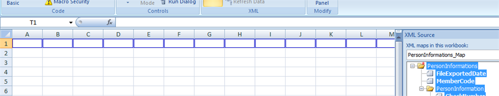 Cannot Create Table From Xml Mapping Microsoft Community