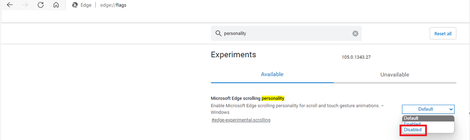 How to disable Microsoft Edge bouncing animation when scrolling ... How to disable Microsoft Edge bouncing animation when scrolling ...