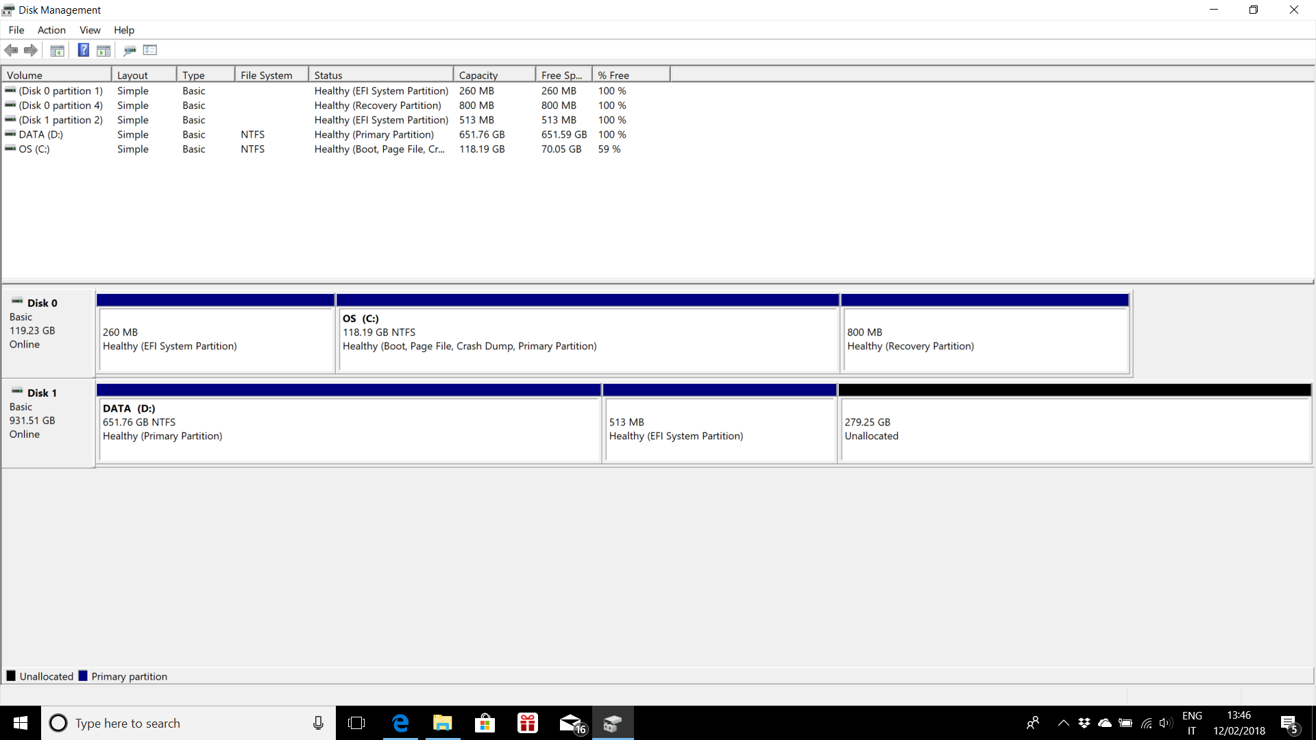 Extending partition in Windows 10 raises Extending partition in Windows 10 raises