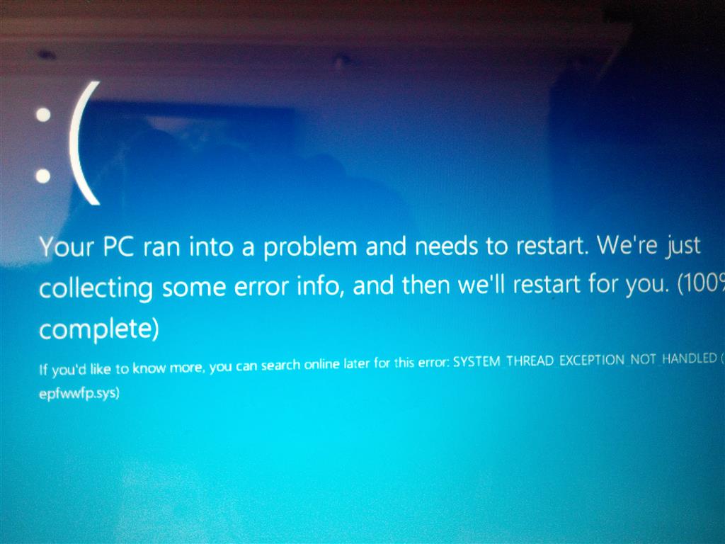 :( Your PC ran into a problem a need to restart page on - Microsoft ... :( Your PC ran into a problem a need to restart page on - Microsoft ...