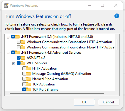 Windows 11 Default turn windows features on or off - Microsoft Community Windows 11 Default turn windows features on or off - Microsoft Community