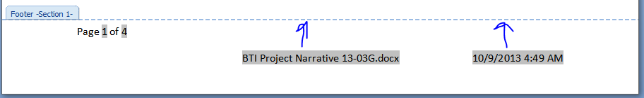 Footer Text Alignment Microsoft Community