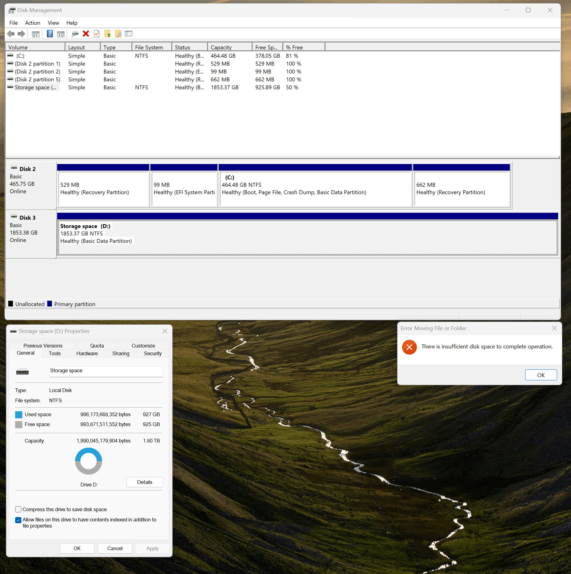 Insufficient Disk Space Error - Plenty of Disk Space - Microsoft Community Insufficient Disk Space Error - Plenty of Disk Space - Microsoft Community