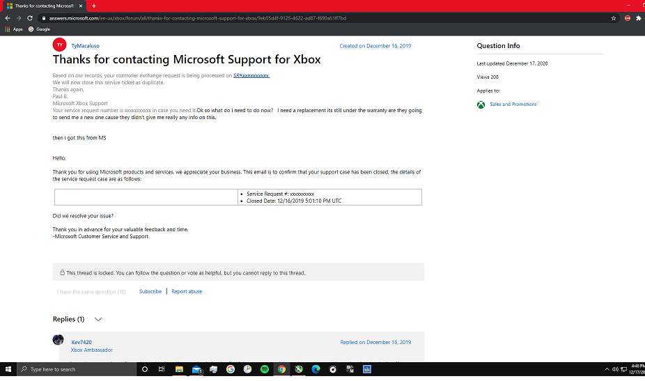 xbox service order help Microsoft Community