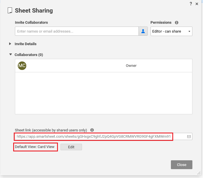 Smartsheet Default View On Microsoft Teams Microsoft Community