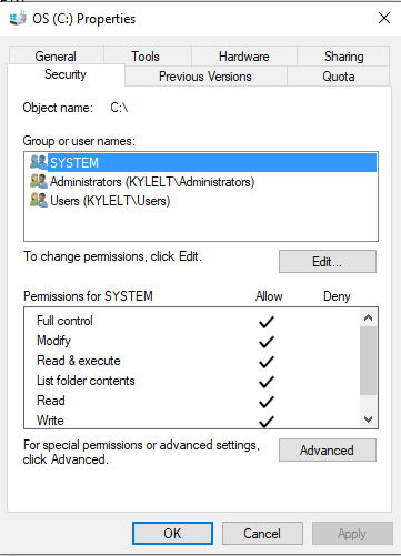 Re Authenticated Users Microsoft Community