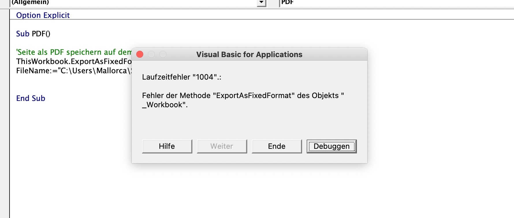 VBA Excel Seite als PDF speichern - Microsoft Community VBA Excel Seite als PDF speichern - Microsoft Community