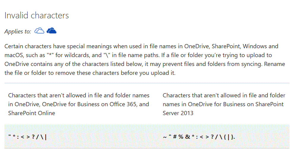 This Is Not A Valid File Name Error Message Microsoft Community