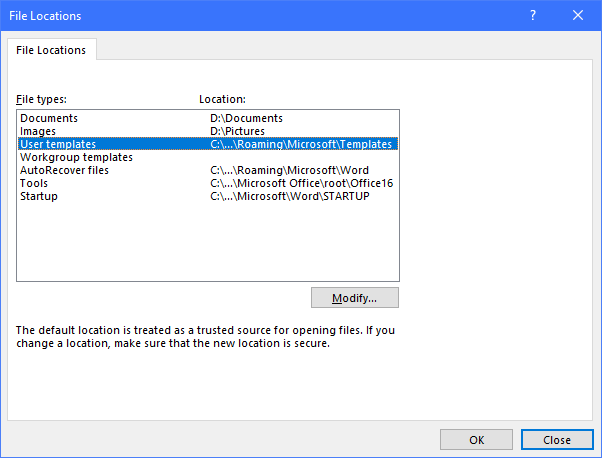 Prevent Word from automatically copying template to the templates ... Prevent Word from automatically copying template to the templates ...