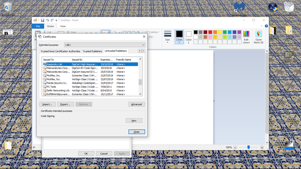 Unblock An Untrusted Publisher In Windows 10 Microsoft Community