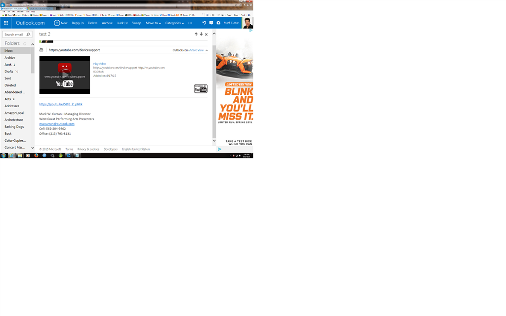 YouTube Links In Outlook No Longer Working getting error 'Device ... YouTube Links In Outlook No Longer Working getting error 'Device ...