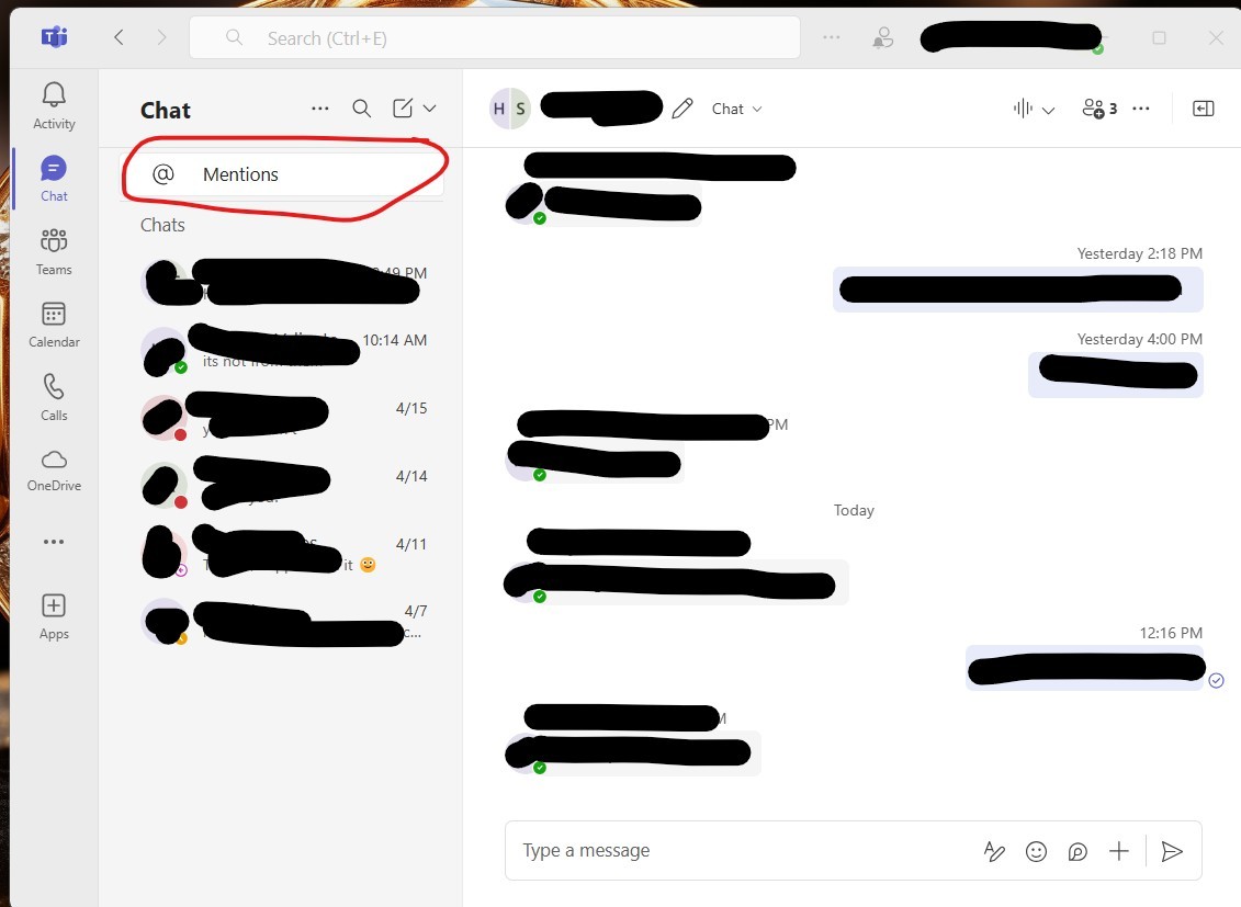 How to remove @ Mentions row from my Teams Chat - Microsoft Community How to remove @ Mentions row from my Teams Chat - Microsoft Community