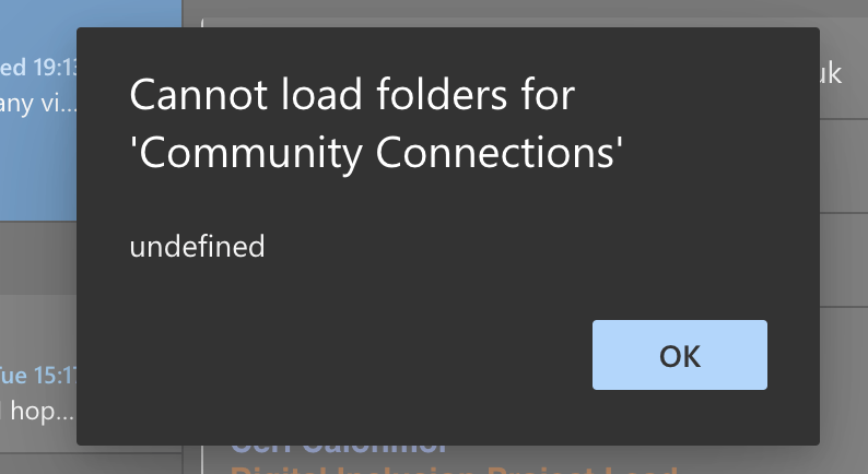 How To Fix Error Cannot Load Folders For In Outlook Web Microsoft Community