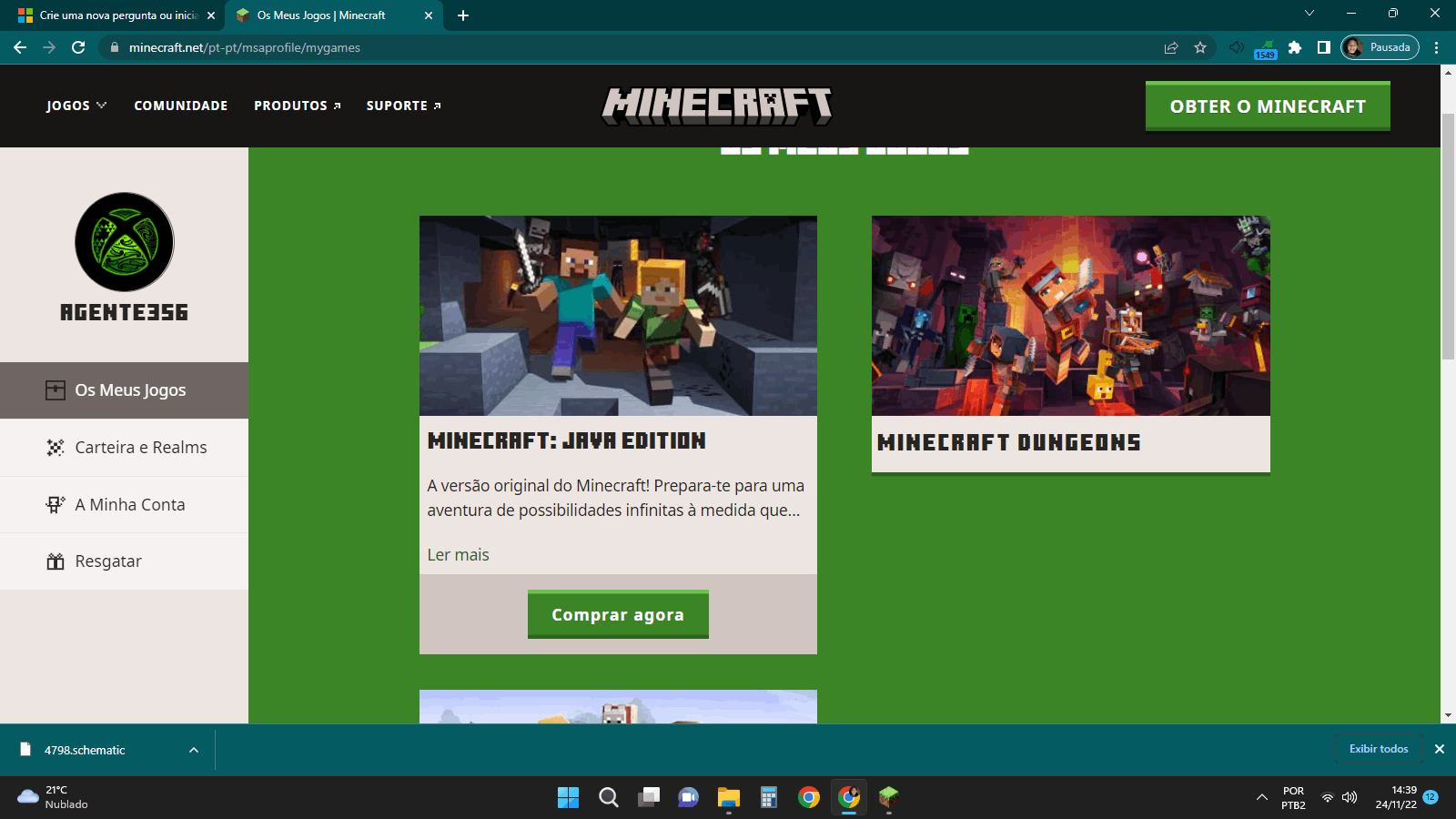 comprei o minecraft java edition e bedrock pelo game pass ultimate mas ... comprei o minecraft java edition e bedrock pelo game pass ultimate mas ...