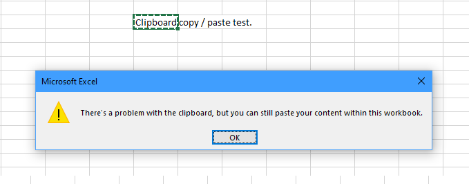 MS (Office 365) Clipboard errors. - Microsoft Community MS (Office 365) Clipboard errors. - Microsoft Community