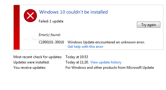 Windows 10 installation fails !!! - Microsoft Community Windows 10 installation fails !!! - Microsoft Community