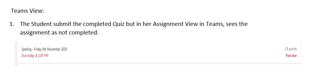 Assignment Error - Submitting Quiz in Teams but Teacher is unable to ... Assignment Error - Submitting Quiz in Teams but Teacher is unable to ...