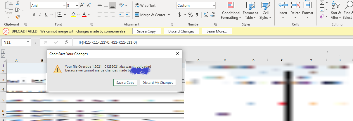 Upload failed - We cannot merge with changes made by someone else ... Upload failed - We cannot merge with changes made by someone else ...