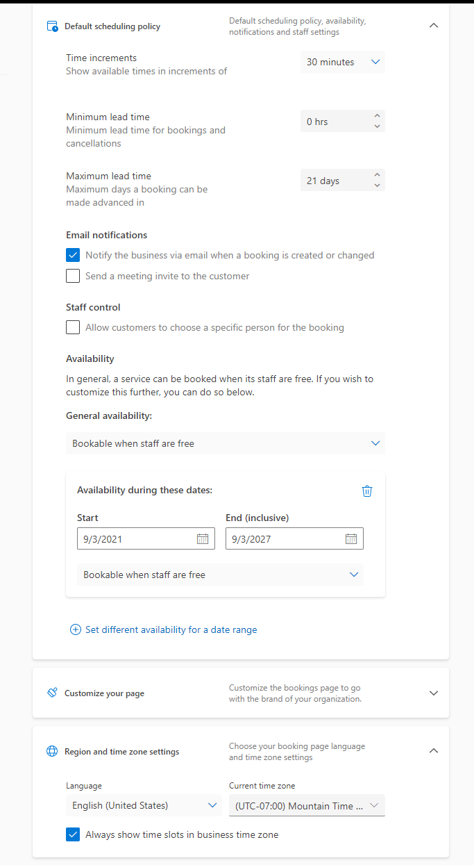 Something Went Wrong Error In Ms Bookings For All Services Microsoft Community