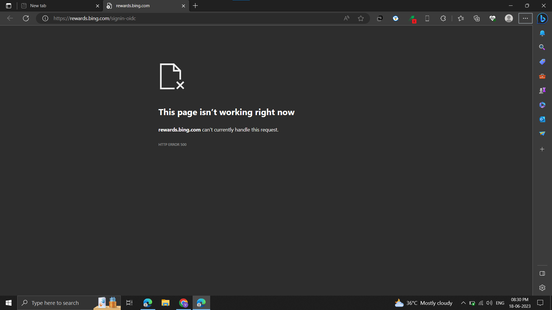 why Microsoft rewards page is not opening in edge ? - Microsoft Community why Microsoft rewards page is not opening in edge ? - Microsoft Community