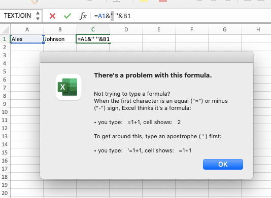 Using Ampersand Function In Mac Office 365 Excel Microsoft Community