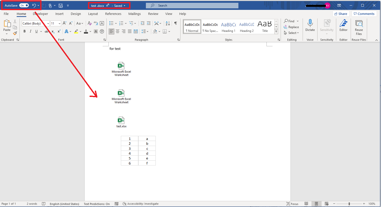 Issues Saving A Word Doc That Has Embedded Excel Objects Files Exist Microsoft Community