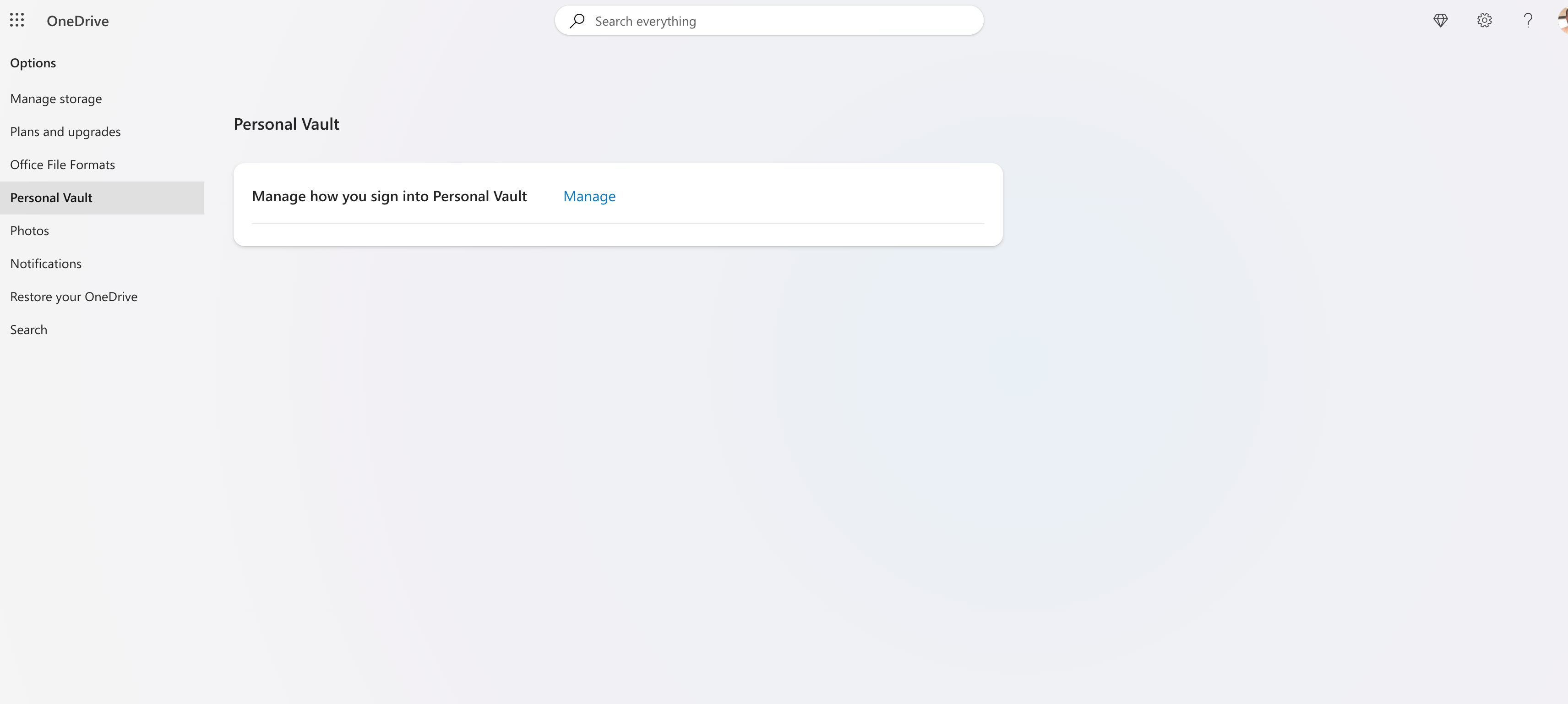 No option to disable OneDrive personal vault - Microsoft Community No option to disable OneDrive personal vault - Microsoft Community