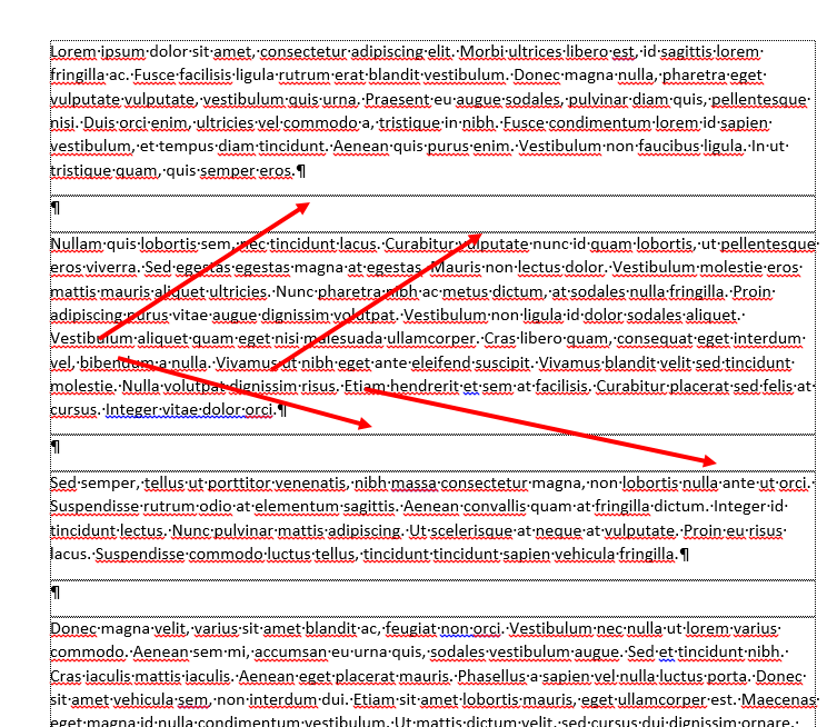 Text In Word Displaying Lines Between Paragraphs Microsoft Community
