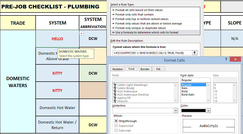 Conditional Formatting Drop Down List Question Microsoft Community