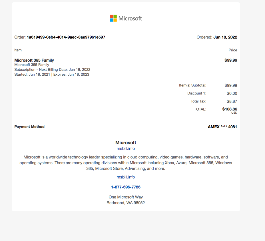 I have a annual charge on my company credit card and I want to remove Microsoft Community