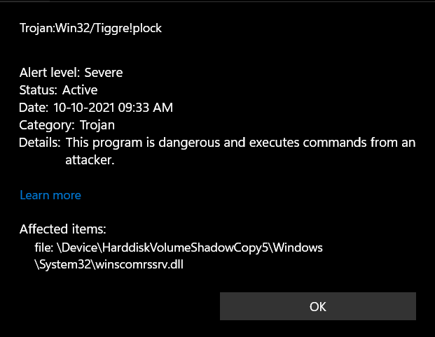 Trojan file store