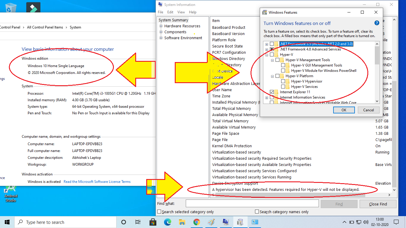 Having A Problem While Using Virtualization Software On Windows 10