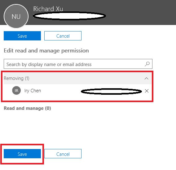 Cannot Remove Delegate Access Microsoft Community
