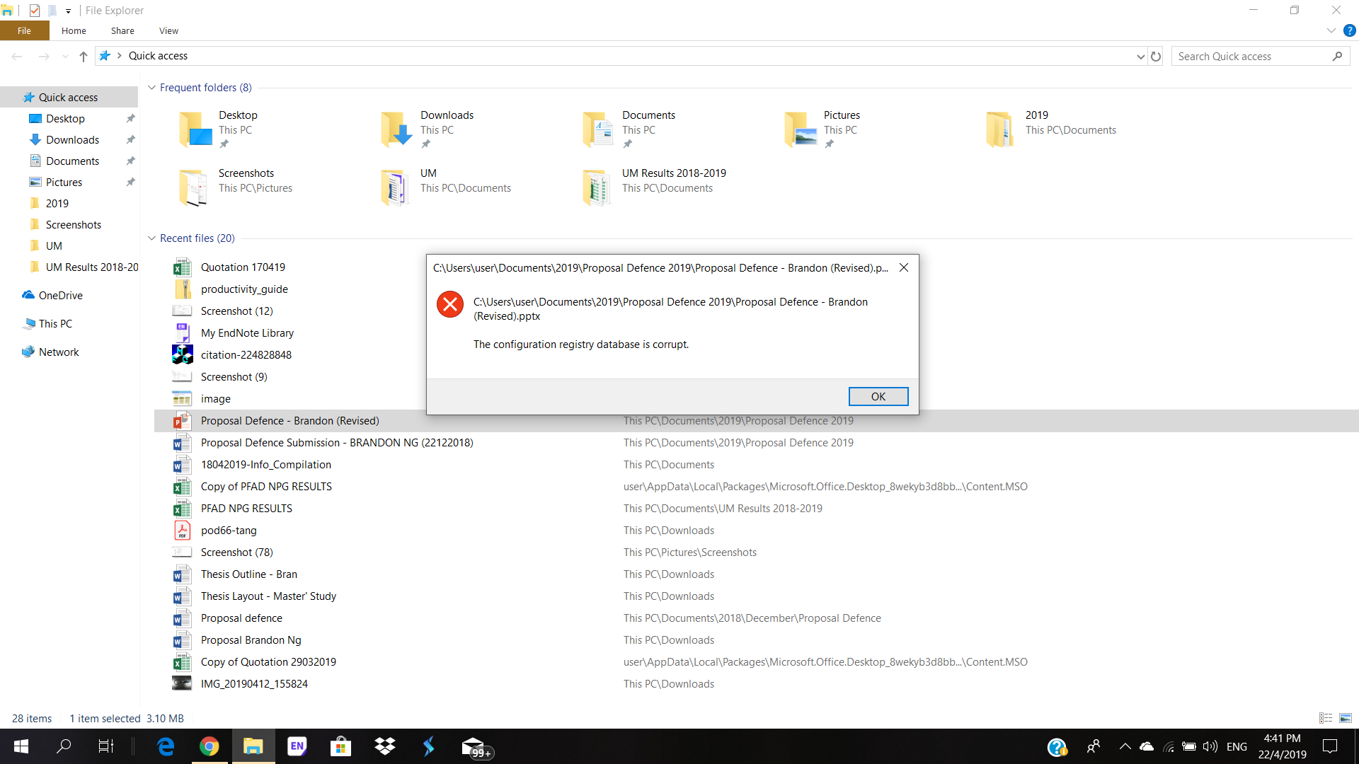 The Configuration Registry Database Is Corrupted Microsoft Microsoft Community