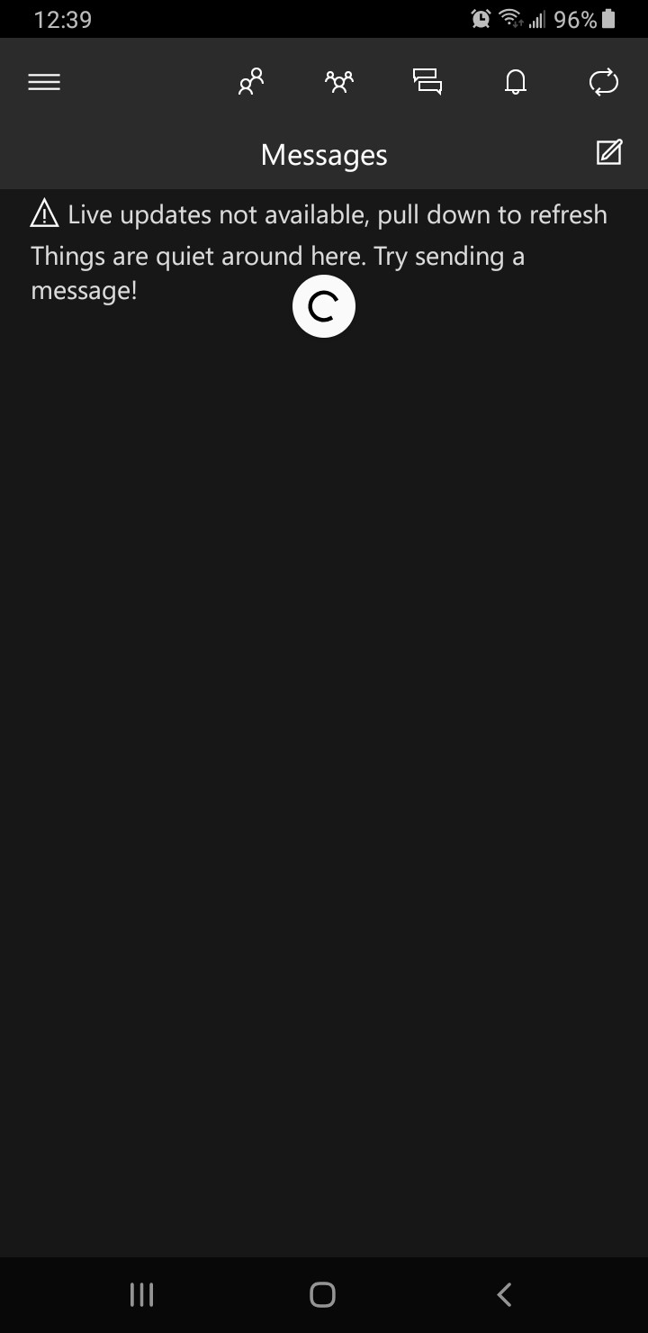 Messages Not Loading On Android Or Ios Microsoft Community