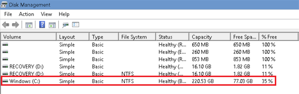 Unable To Shrink C Partition By 30 Gb Despite Having ~75 Gb Free Microsoft Community