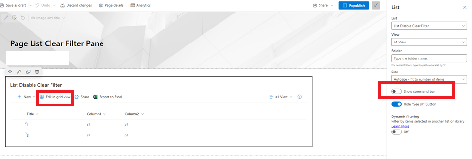 SharePoint List: Disable 'Clear Filter' buttons on filtered views ... SharePoint List: Disable 'Clear Filter' buttons on filtered views ...