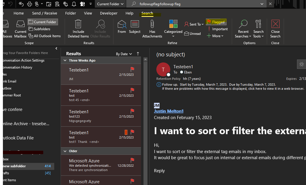 Clearing bogus follow-up flags - Microsoft Community Clearing bogus follow-up flags - Microsoft Community