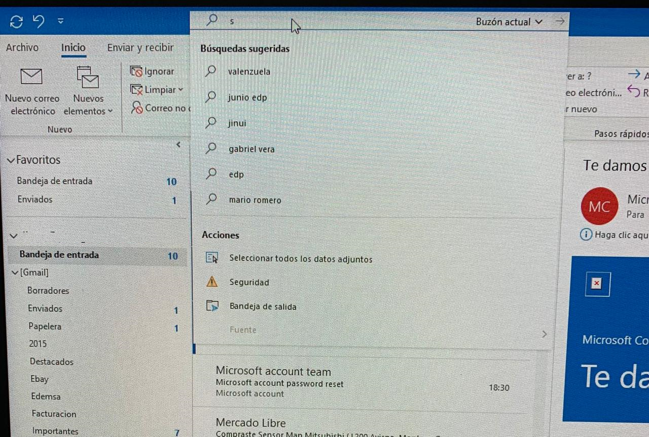 La Barra De Búsqueda Se Cambió A La Parte Superior De Outlook ≡ Office