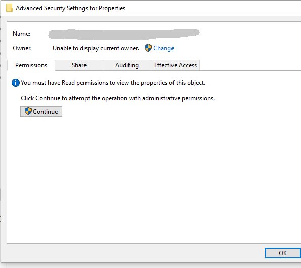 Another Failed To Enumerate Objects In Container Error Attempting To